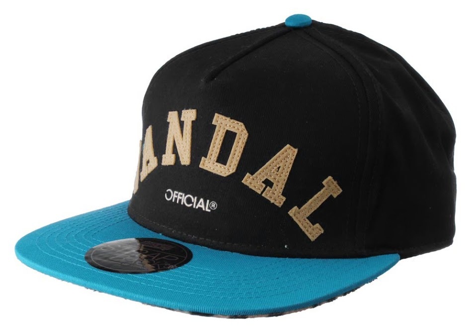 Official Vandal On The Under Strapback Leopard Print Brim O/S Black ...