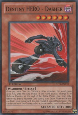 YUGIOH - Destiny HERO - Dasher - LCGX-EN131 - Common - Unlimited ...