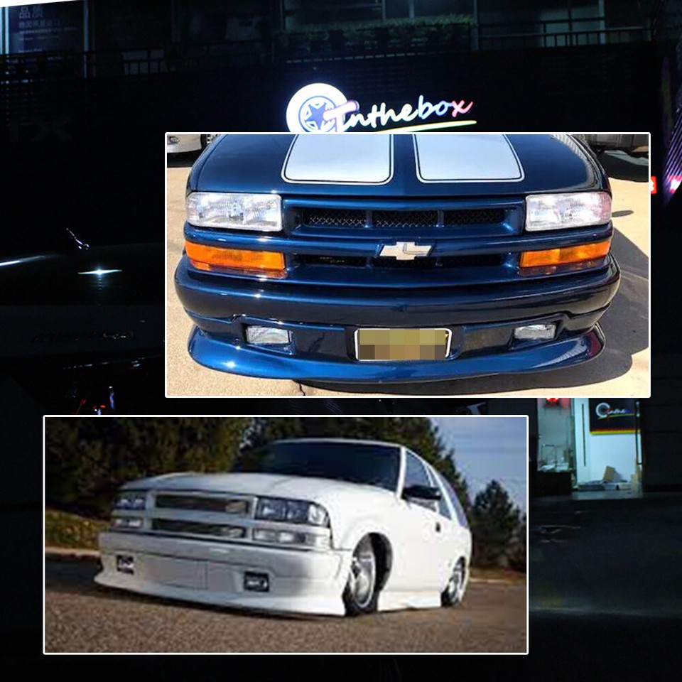 For 98-04 Chevy S10 Pickup Blazer Clear Lens LED Front Bumper Driving ...
