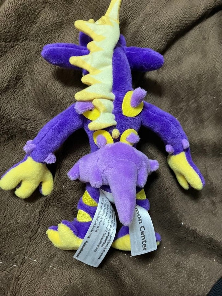 Pokemon Center Toxtricity Plush Purple Yellow Soft Toy UNUSED | eBay UK