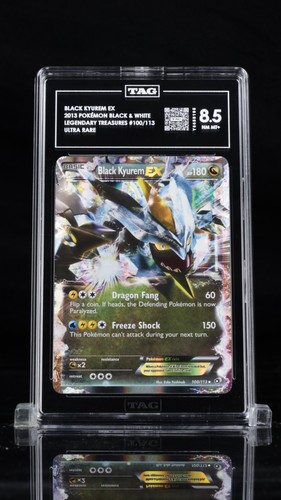 2013 POKEMON BLACK & WHITE LEGENDARY TREASURES #100 BLACK KYUREM UR TAG ...