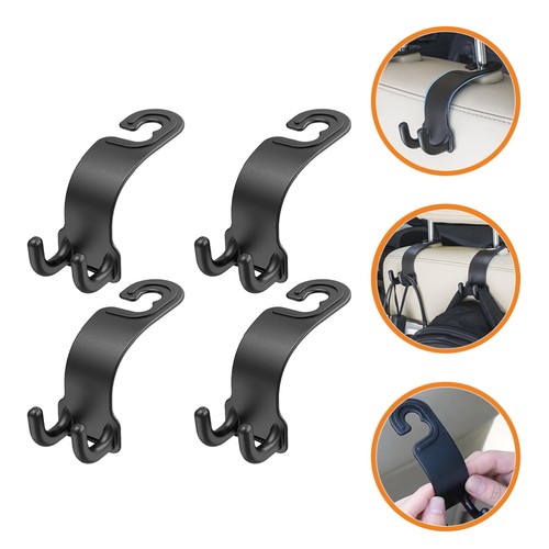 4 Pcs Multifunctional Hook Auto Hooks Car Headrest Storage Hanger | eBay