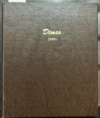 246 Coin Premium Dansco Book Barber Mercury Roosevelt Dime Set Silver ...