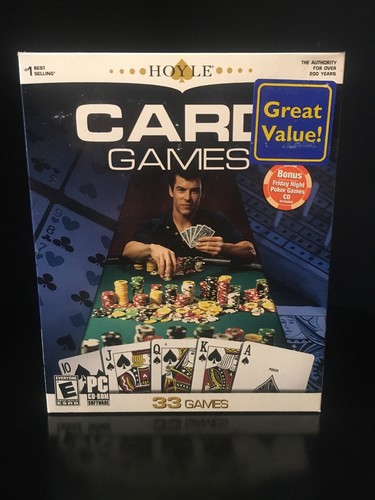 PC Hoyle Card Games NEW Big Box 33 Poker Hearts Spades War Skat Euchre ...