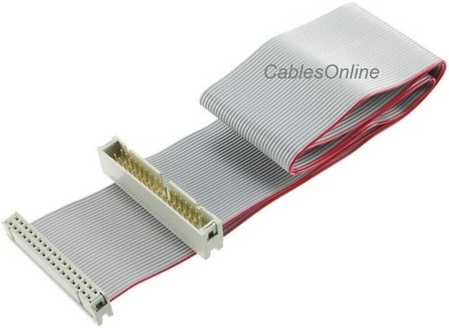 24 inch 34-Pin IDC Floppy Drive Ribbon Extension Cable/Cord ...