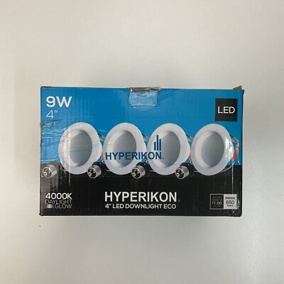 Hyperikon HyperEDL4-40 4” 9W LED Downlight 4000K (daylight) - 4 PACK | eBay
