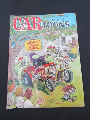 CARTOONS magazine 1971 APRIL CAR TOONS hot rods racing dragsters | eBay