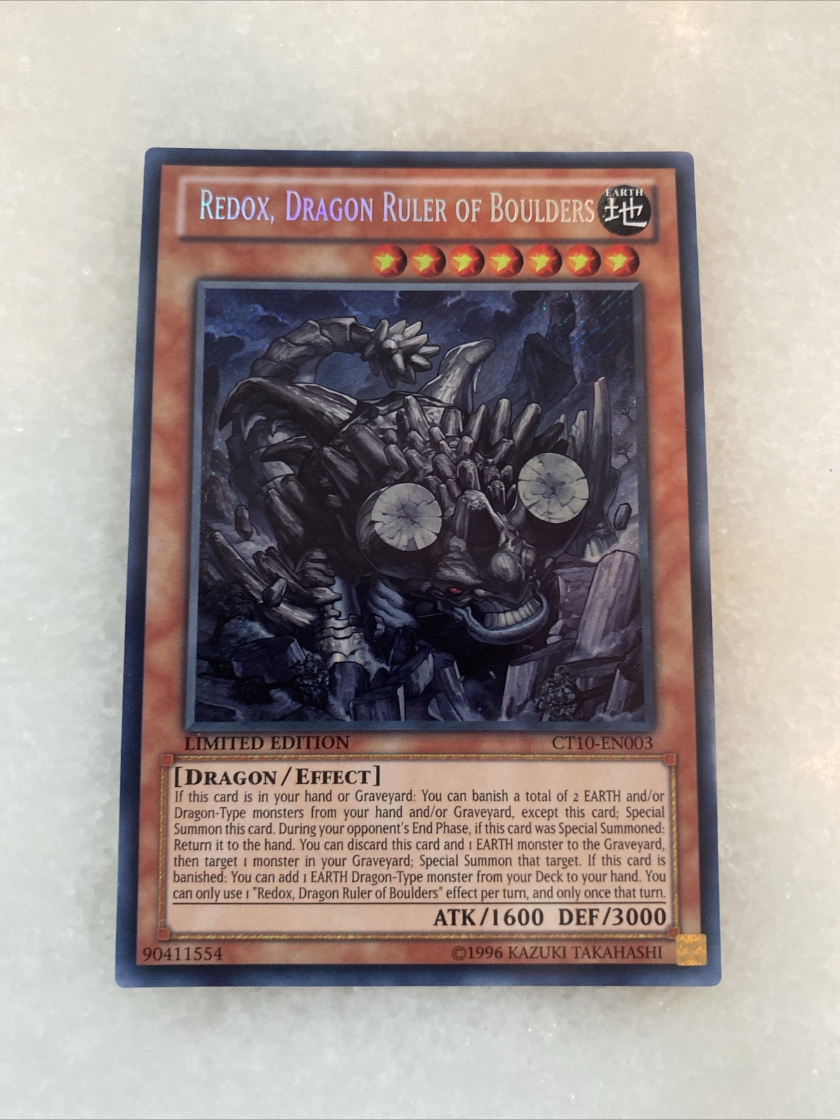 1x Redox, Dragon Ruler of Boulders - CT10-EN003 - Secret Rare - NM ...