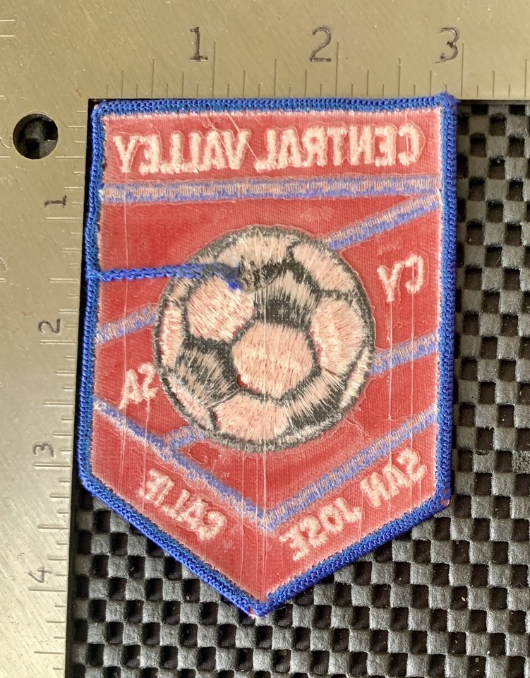 CVSA CENTRAL VALLEY SOCCER ASSOC EMBROIDERED SEW ON PATCH SAN JOSE CA 3 ...