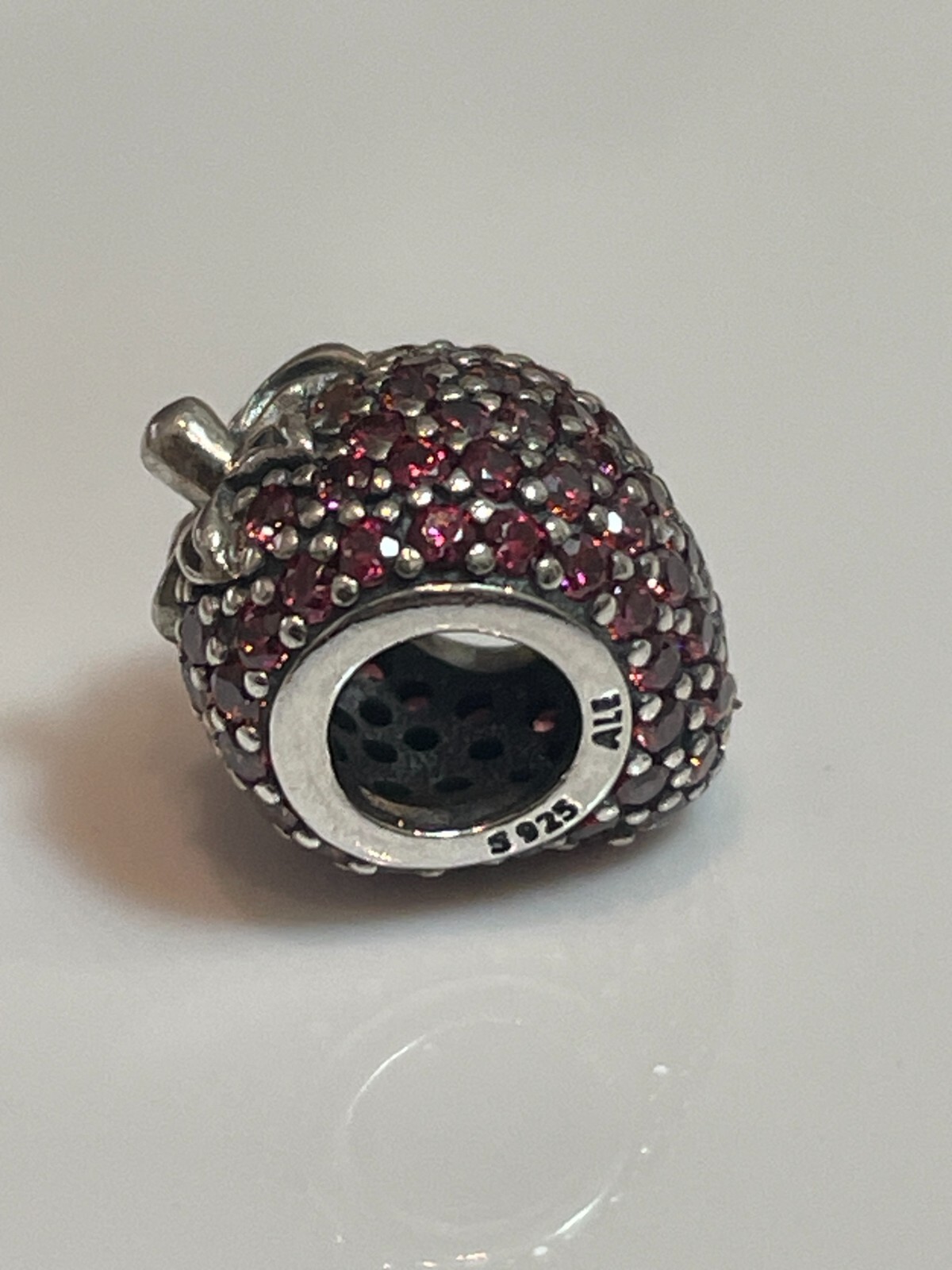 Genuine PANDORA Red Pave Apple Charm 791485CFR RETIRED for sale online ...