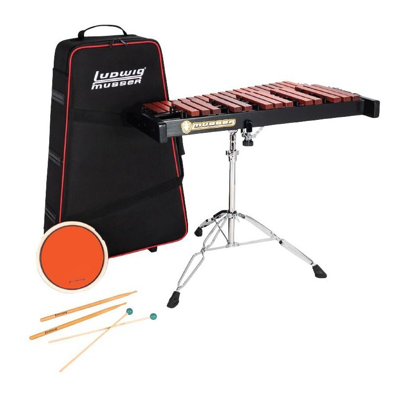 Ludwig Musser LMXYLO2 - 2.5 Octave Padauk Xylophone Kit 32 Bars w/Bag ...