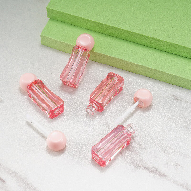 3ml Pink Irregular Shaped Lip Gloss Bottle Diy Empty Cosmetic Container ...