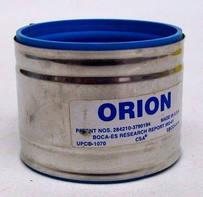 NOS ORION 3" BLUE LINE ACID WASTE CARRIER COUPLING NO HUB STAINLESS ...