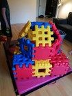 18Pcs Big Waffle Block Set for Kids Tunnel Fort House Building Game Fun ...