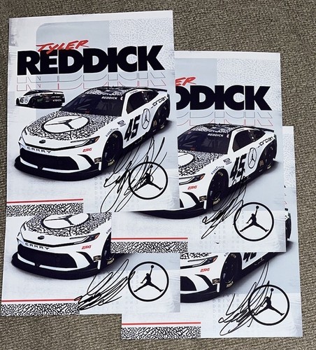 Tyler Reddick Signed 2024 White Jordan Brand Jumpman Postcard Hero Card ...