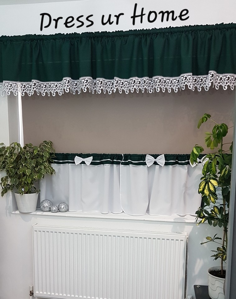 Kitchen set net curtain cafe net curtain various colours modern design ...