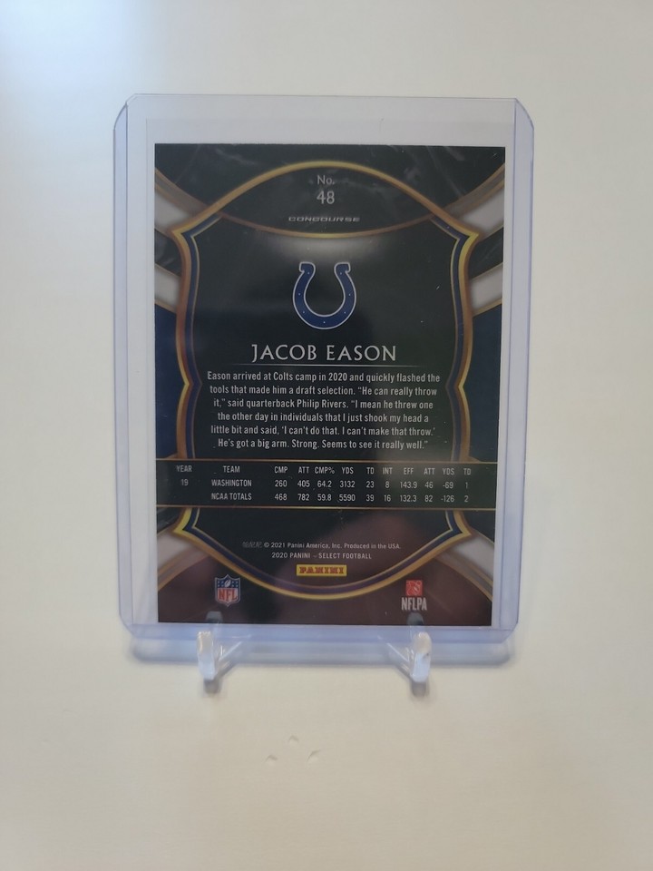 2020 Select Football Jacob Eason Concourse Rookie Card | eBay
