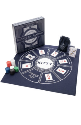 Michigan Rummy Cards Chips Game Set: A Royal Game of Hearts, Poker ...
