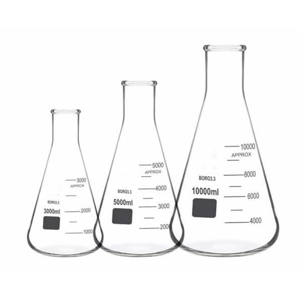 Bulk Buy 50ml - 2000ml Transparent Erlenmeyer Flask Chemistry Lab ...