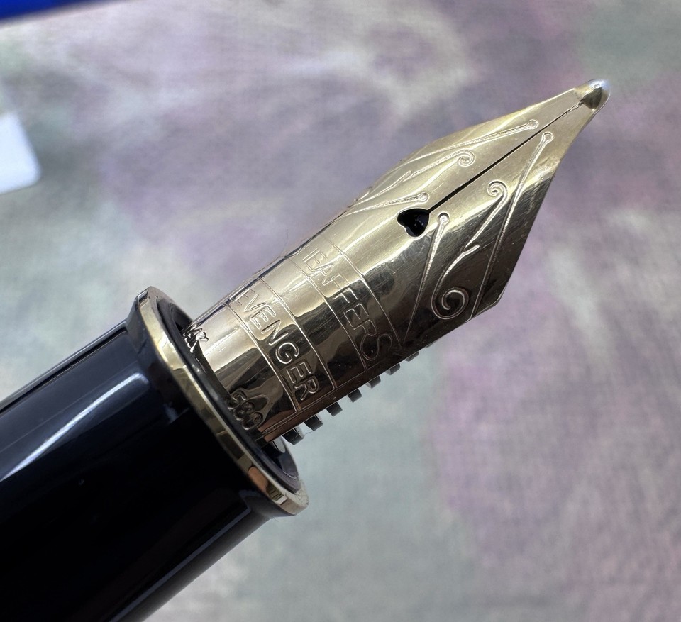 Sheaffer Levenger Mediterranean Blue Connoisseur Fountain Pen, 14k M ...