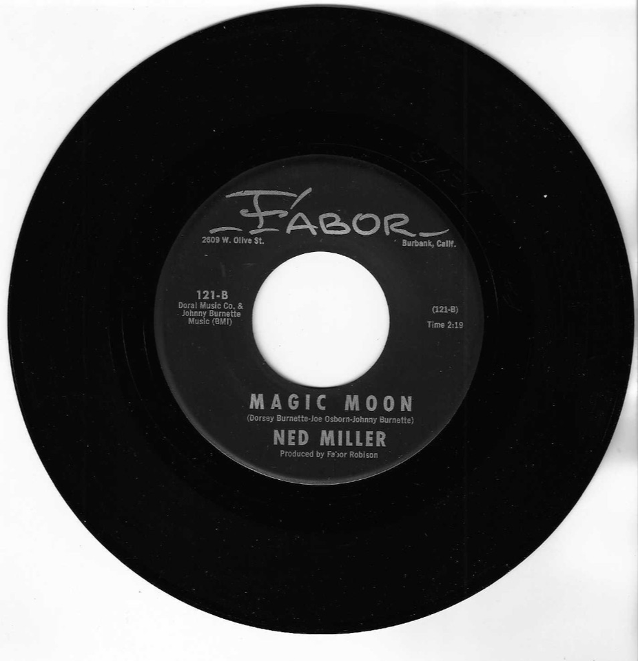 NED MILLER - MAGIC MOON / ANOTHER FOOL LIKE ME - 1960s 7" 45rpm VINYL ...