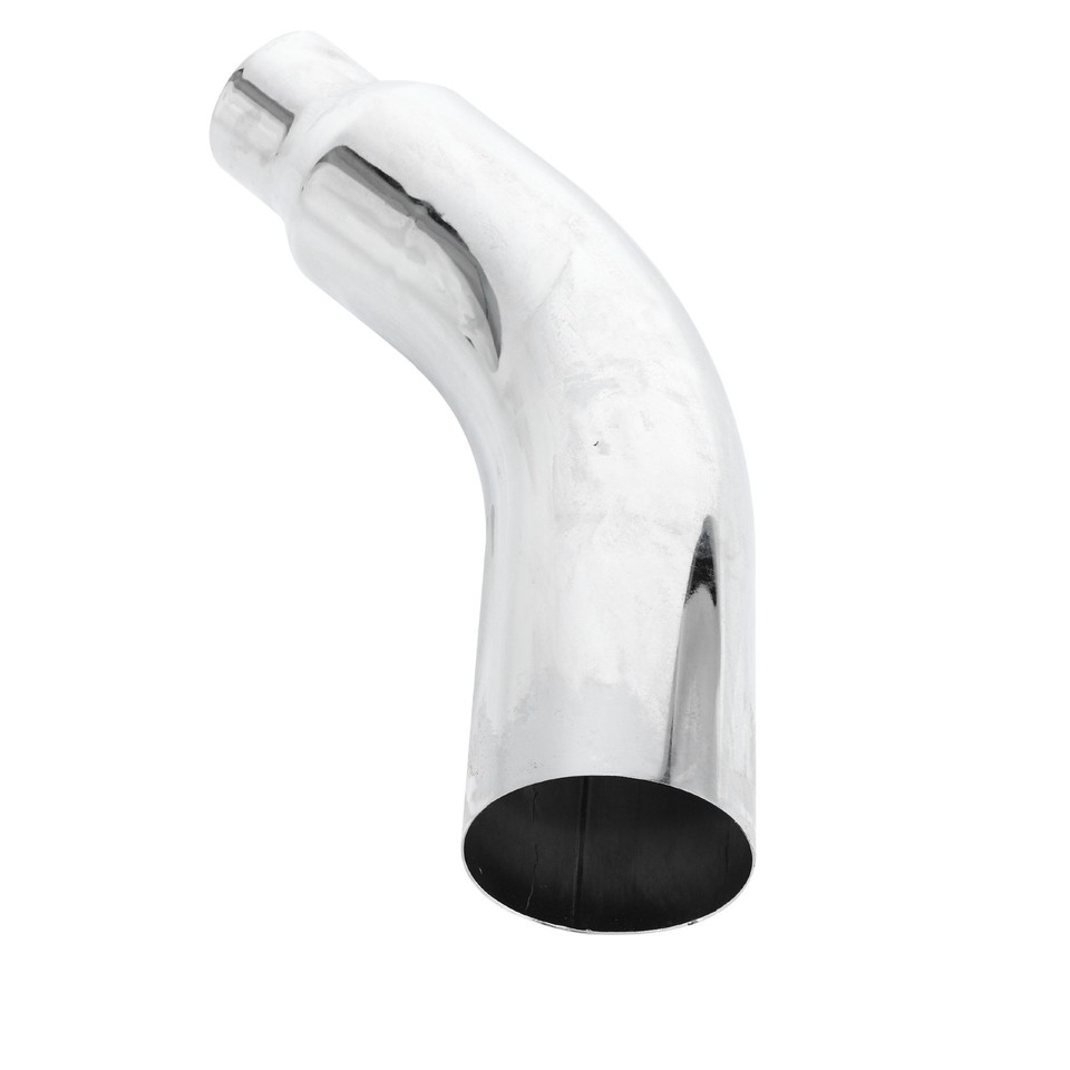 Diesel Exhaust Chrome Turndown Elbow Tip 5"-6" Inlet Outlet 23" Long ...