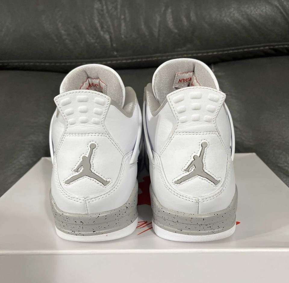 Air Jordan 4 Retro White/Oreo Grey, Size 8.5, DJ4699-100 194956852056| eBay
