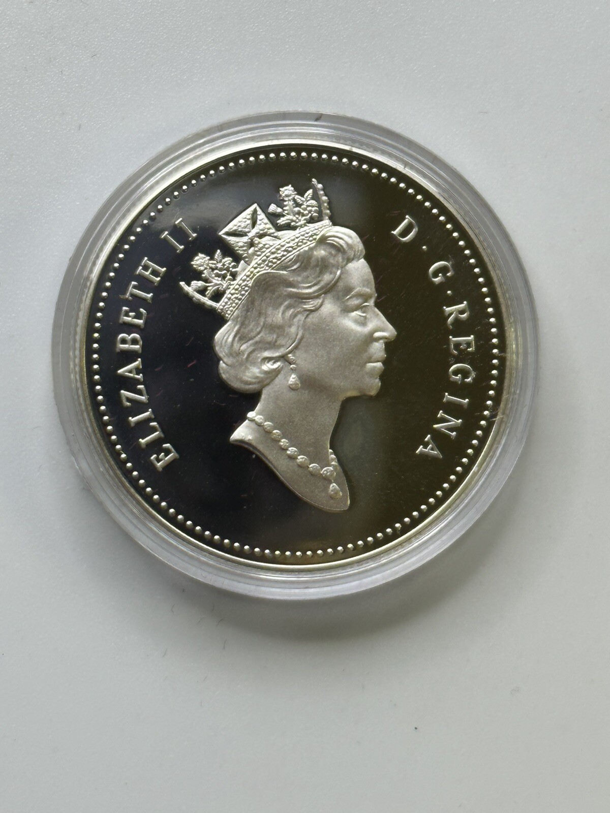 1990 CANADA DOLLAR PROOF SILVER COIN IN ROYAL CANADIAN MINT BOX W/ COA ...