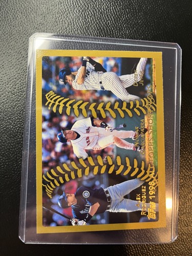 Topps 1999 #452 All Star Shortstops Derek Jeter Nomar Garciaparra Alex ...