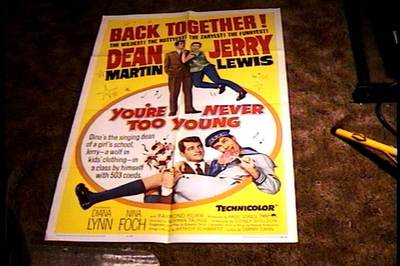 YOURE NEVER TOO YOUNG ORIG MOVIE POSTER R64 JERRY LEWIS DEAN MARTIN | eBay