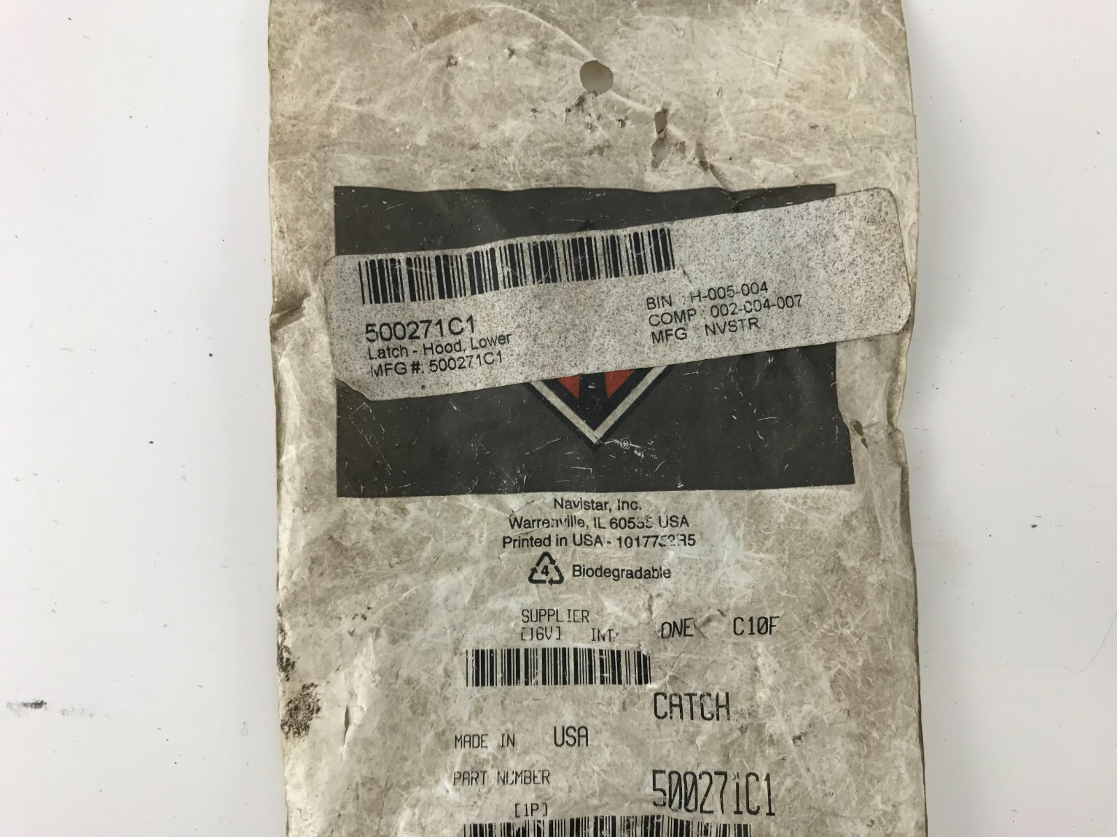 International Hood Catch Set of 2 500271C1 for sale online | eBay