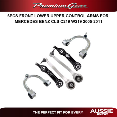 6PCS FRONT LOWER UPPER CONTROL ARMS FOR MERCEDES BENZ CLS C219 W219 ...