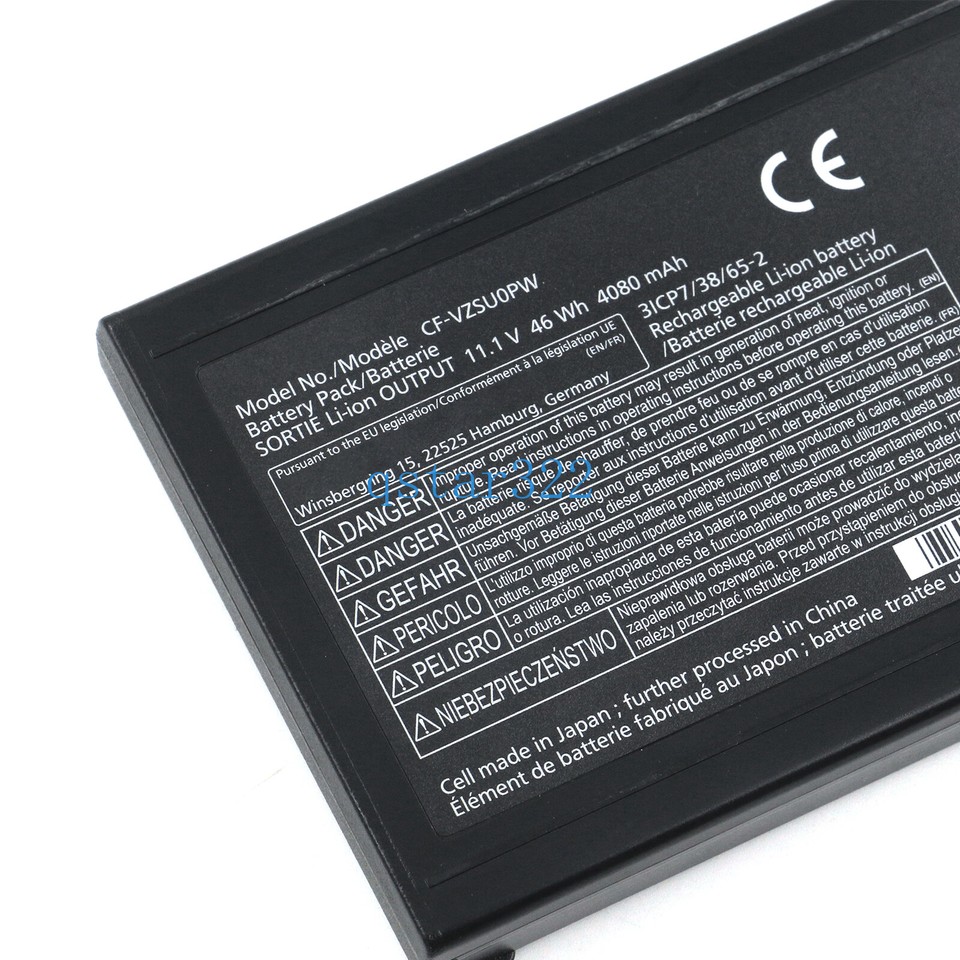 NEW CF-VZSU0PR Battery For Panasonic CF-54 Toughbook CF-VZSU0LW VZSU0PW ...