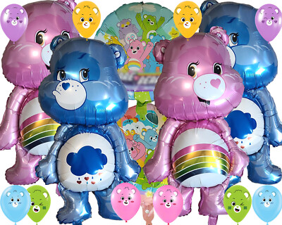 CAREBEARS balloon cake cup plate table birthday party decoration ...