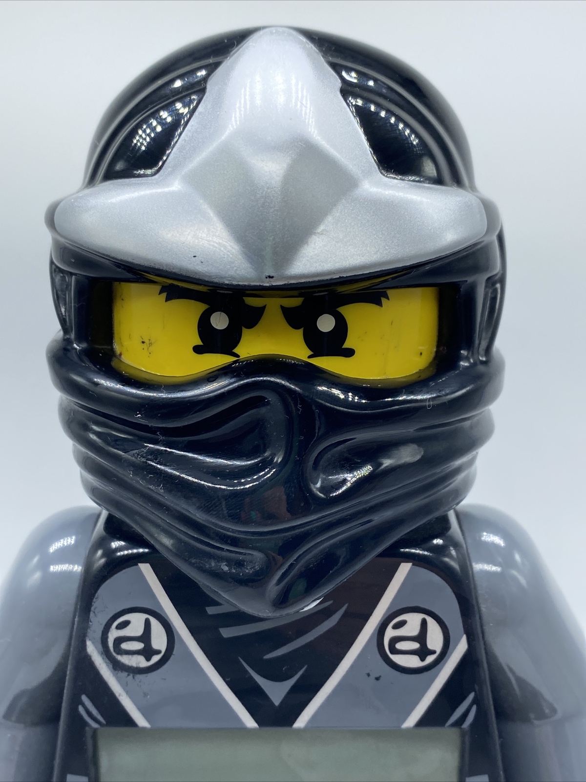LEGO Cole Ninjago Ninja Alarm Clock Minifigure Black Silver Works | eBay