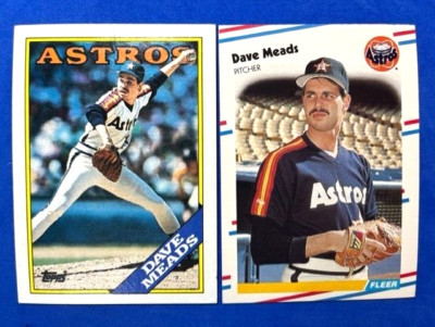 MLB - Dave Meads 1988 Topps & 1988 Fleer Baseball - Astros | eBay