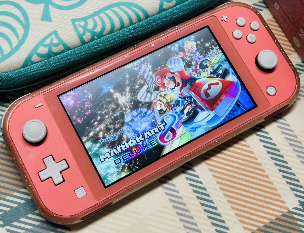 Nintendo Switch Lite Pink 32GB System Console With Case And Extra ...