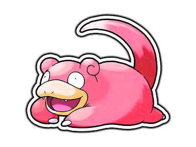 Slowpoke Waterproof Vinyl Sticker Decal Die-Cut | eBay