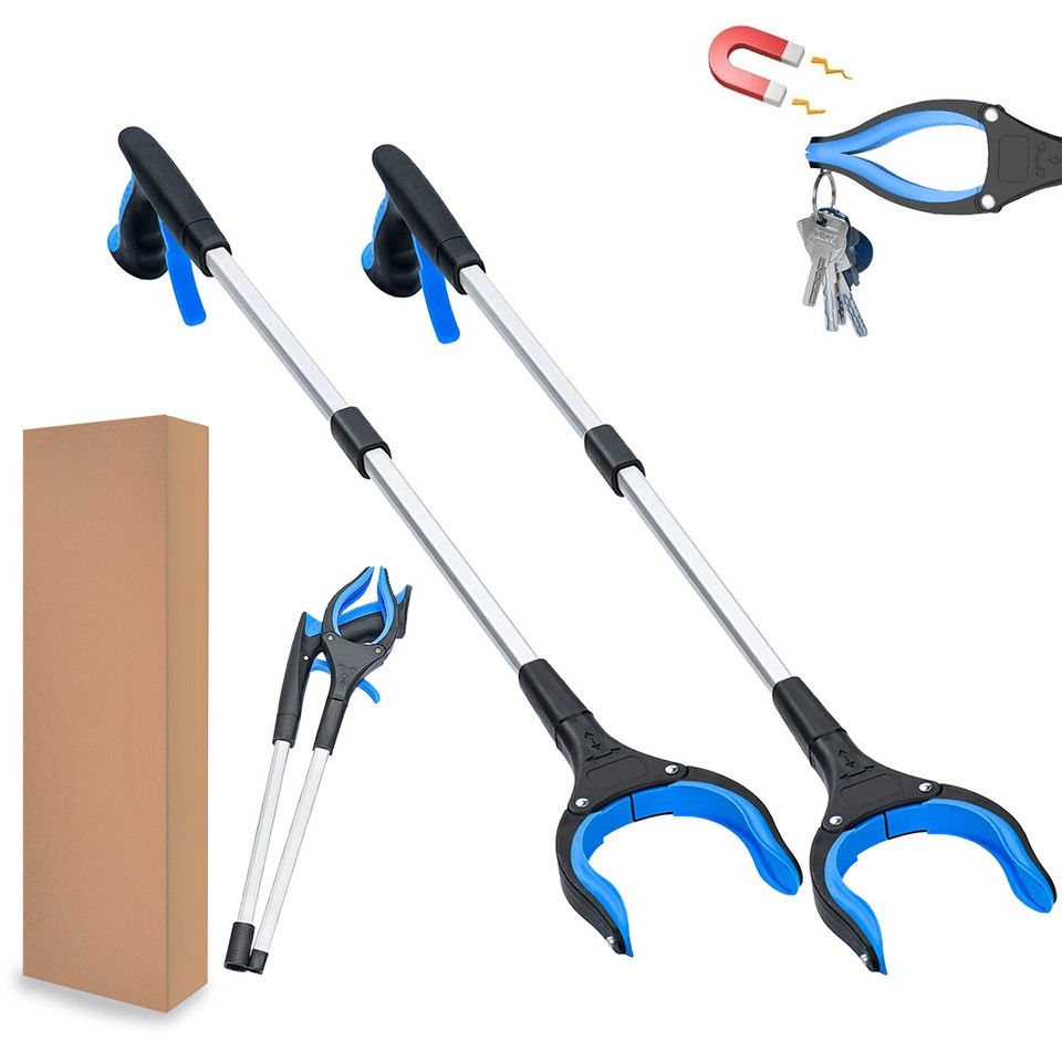 Industrial Grabber Tool Heavy Duty Pick Up Stick Hand Grip Reach Trash ...