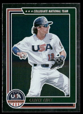 2022 Panini USA Baseball Stars & Stripes Carter Trice | eBay
