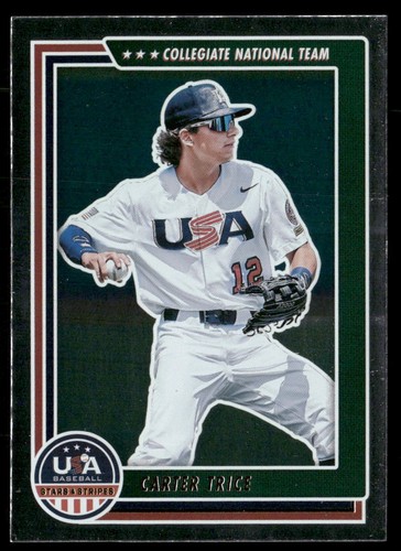 2022 Panini USA Baseball Stars & Stripes Carter Trice | eBay