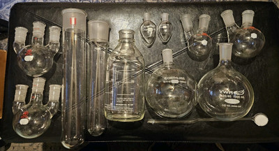 Lot of Chemistry Laboratory Glassware Science Lab Glass Equipment | eBay
