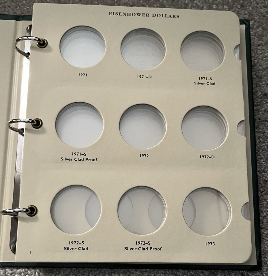 LITTLETON COIN ALBUM #LCA11 EISENHOWER DOLLARS 1971-1978 | eBay
