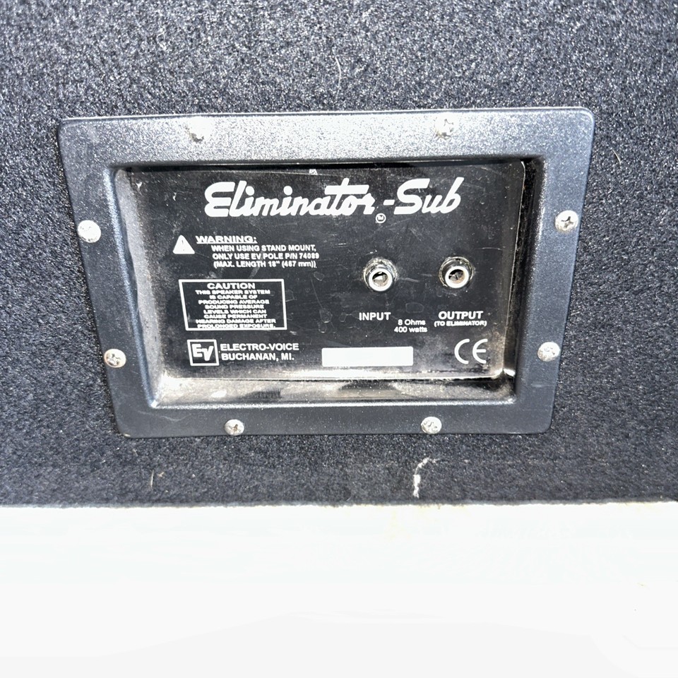 Set Of 2 EV Electro Voice Eliminator PA/DJ Speakers | eBay