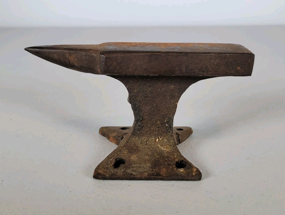 VINTAGE SMALL CAST IRON Bench ANVIL GUNSMITH/JEWELER/BLACKSMITH ...