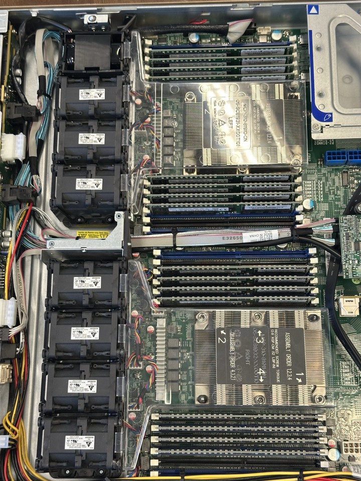 Supermicro Server SYS1029U 1U Dual Gold 6254 256Gb RAM (8x32Gb) Dual ...