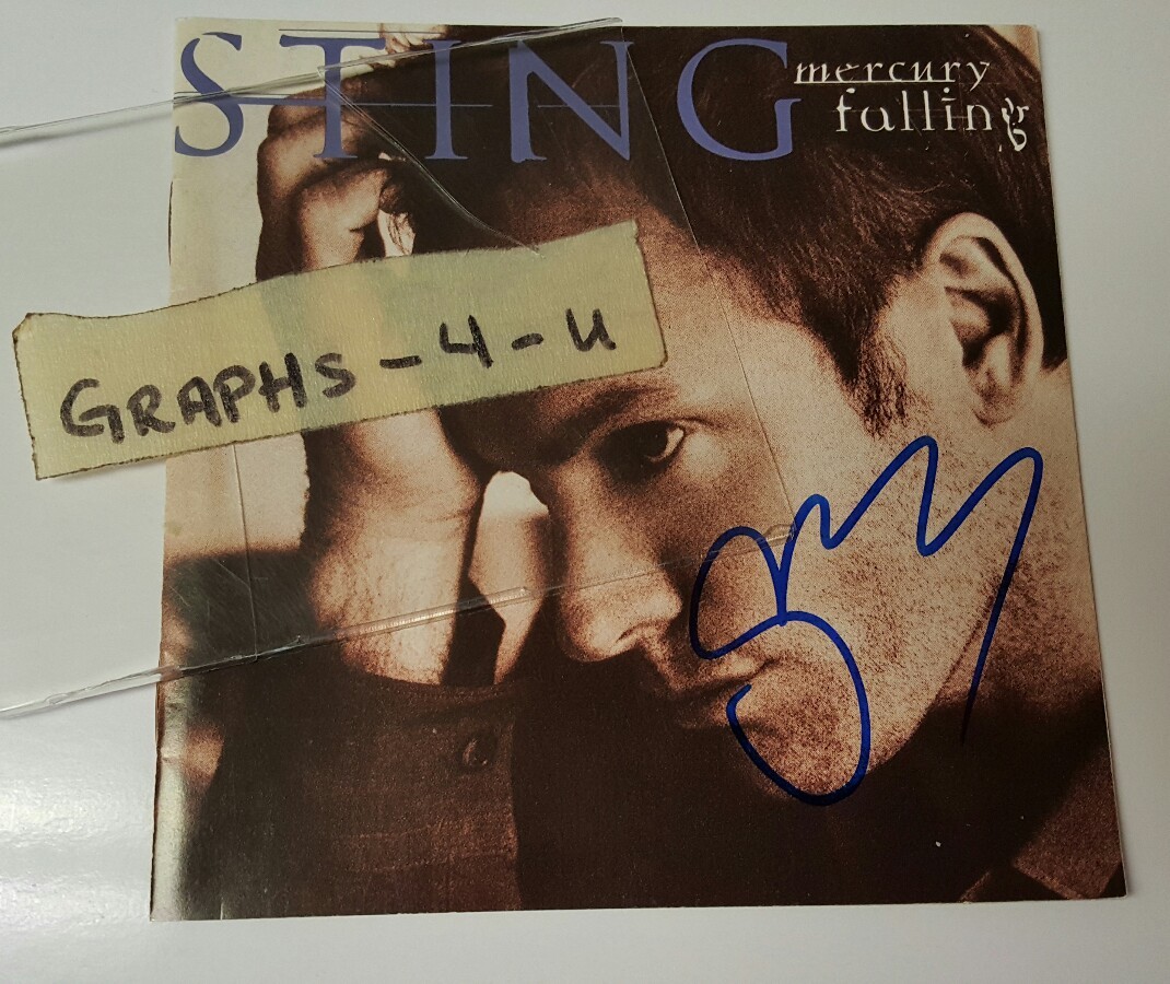Sting Signed Autograph the Police COA 4 | eBay