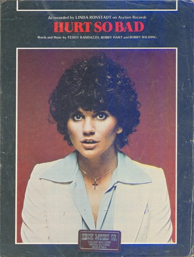 Sheet Music HURT SO BAD recorded by LINDA RONSTADT ©1965 | eBay