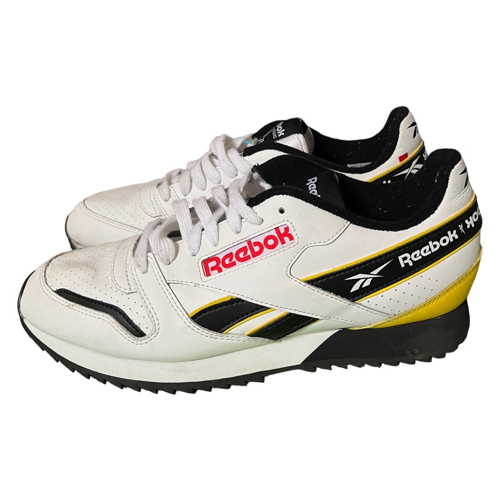 Reebok Classic Leather Ripple Shoes White/Primal/Red/… - Gem