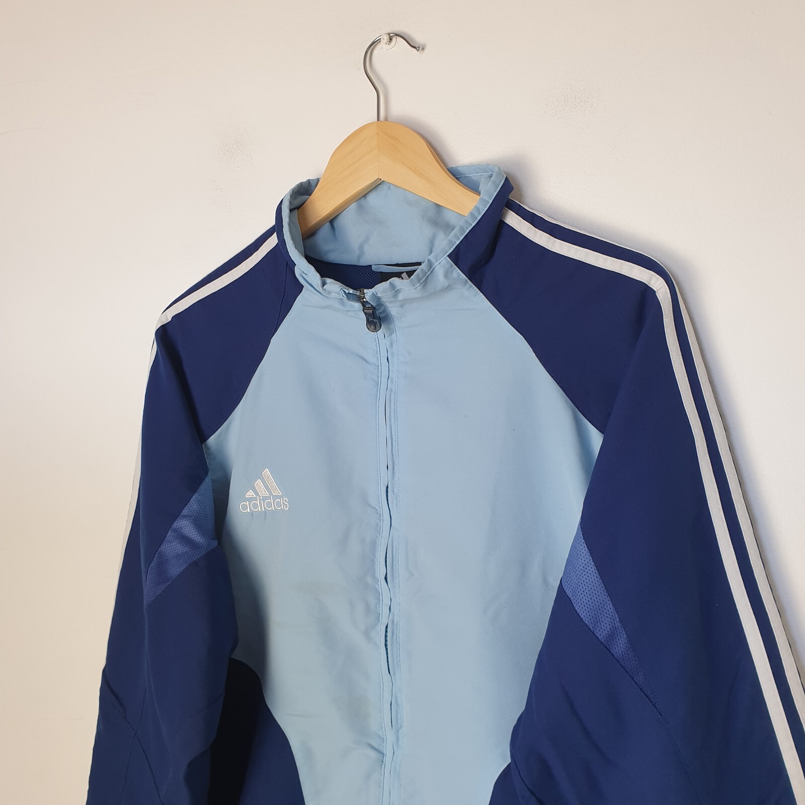 Men's Adidas Light Blue Track Jacket Shell Festival F… - Gem